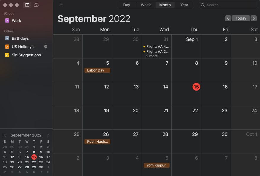 Apple Calendar | Schedule